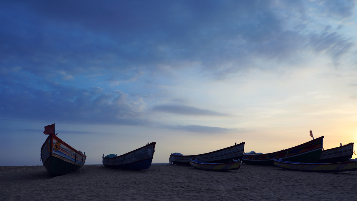 Fishing boats in Azhimala Beach, Thiruvananthapuram | Kerala Tourism